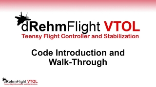 How the Flight Controller Code Works - dRehmFlight VTOL | Resourcium